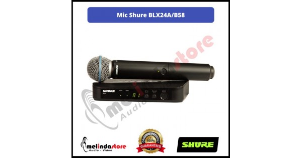 Microphone Wireless Shure BLX24A/B58 | Wireless Mic Vocal System